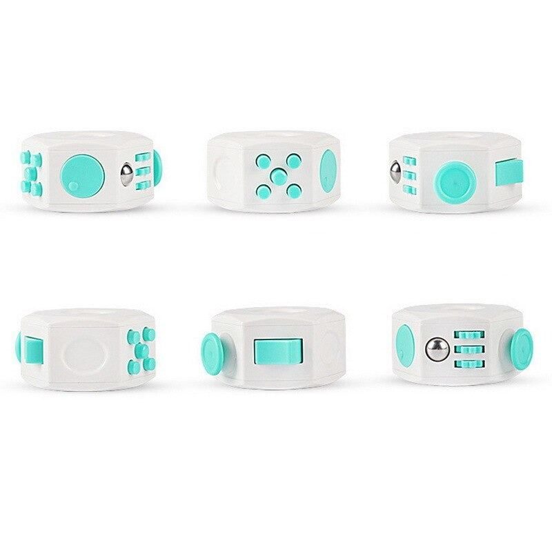 Fidget cube anneaux 6 faces turquoise – Anti-stress.shop