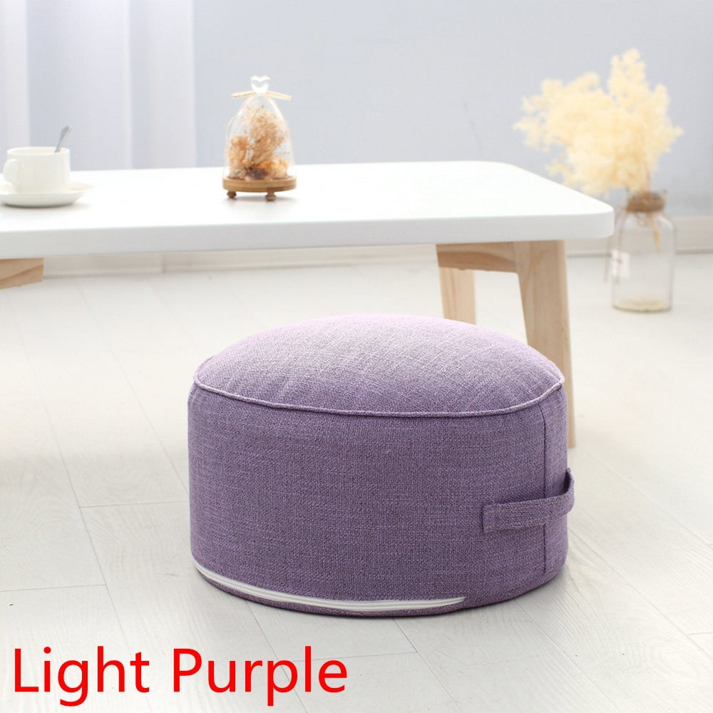 Coussin de Médiation et Siège Rond en Lin – Anti-stress.shop